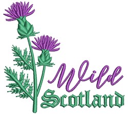 Wild Scotland Embroidery Design | EmbroideryDesigns.com