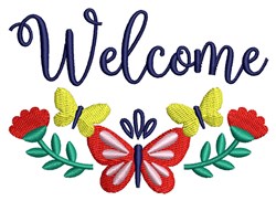 Welcome Embroidery Design | EmbroideryDesigns.com