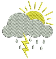 Storm Cloud Embroidery Design | EmbroideryDesigns.com