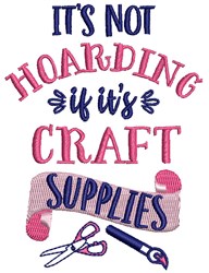Hoarding Craft Supplies Embroidery Design | EmbroideryDesigns.com