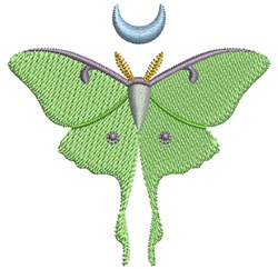 Luna Moth Embroidery Design | EmbroideryDesigns.com