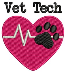 Vet Tech Embroidery Design | EmbroideryDesigns.com