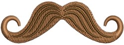 Mustache Embroidery Design | EmbroideryDesigns.com