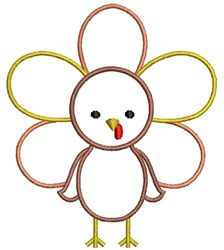 Turkey Outline Embroidery Design | EmbroideryDesigns.com