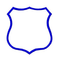 Badge Outline Embroidery Design | EmbroideryDesigns.com