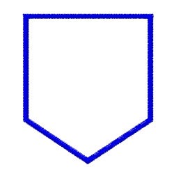 Shield Outline Embroidery Design | EmbroideryDesigns.com
