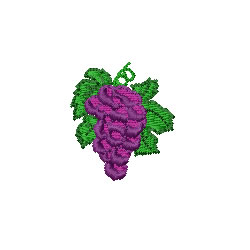 Grapes Embroidery Design | EmbroideryDesigns.com