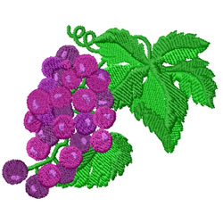 Grapes Embroidery Design | EmbroideryDesigns.com