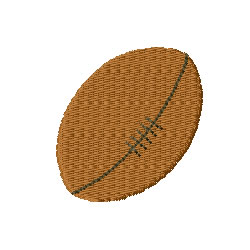 Rugby Ball Embroidery Design | EmbroideryDesigns.com