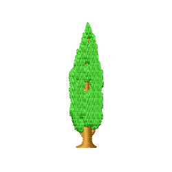 Evergreen Tree Embroidery Design | EmbroideryDesigns.com