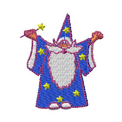 Wizzard Embroidery Design | EmbroideryDesigns.com