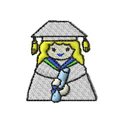 Graduate Embroidery Design | EmbroideryDesigns.com