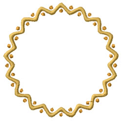 Circle Frame Embroidery Design | EmbroideryDesigns.com