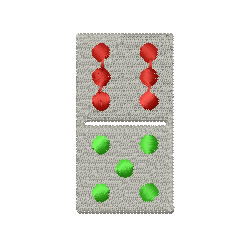 Domino Embroidery Design | EmbroideryDesigns.com