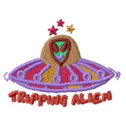 Alien Embroidery Design | EmbroideryDesigns.com