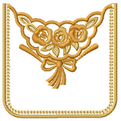 Floral Pocket Embroidery Design | EmbroideryDesigns.com