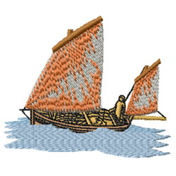 Boat Embroidery Design | EmbroideryDesigns.com