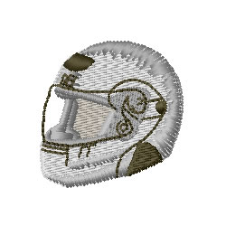 Helmet Embroidery Design | EmbroideryDesigns.com