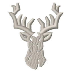 Stag Head Embroidery Design | EmbroideryDesigns.com