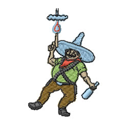 Bandito Embroidery Design | EmbroideryDesigns.com