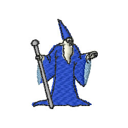 Wizard Embroidery Design | EmbroideryDesigns.com