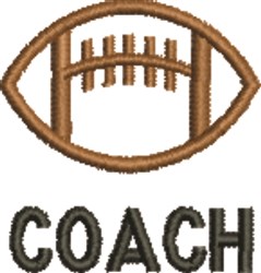 Football Coach Embroidery Design | EmbroideryDesigns.com