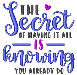 The Secret Embroidery Design | EmbroideryDesigns.com