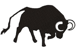 Bull Embroidery Design | EmbroideryDesigns.com