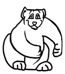 Bear Outline Embroidery Design | EmbroideryDesigns.com