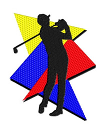 Golfing Embroidery Design | EmbroideryDesigns.com