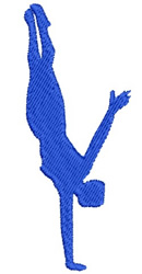 Gymnast 04 Embroidery Design | EmbroideryDesigns.com
