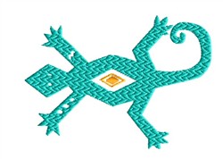 Lizard Embroidery Design | EmbroideryDesigns.com