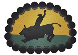 Bull Rider Embroidery Design | EmbroideryDesigns.com