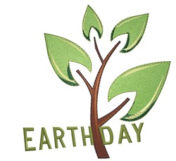 Earth Day Embroidery Design | EmbroideryDesigns.com