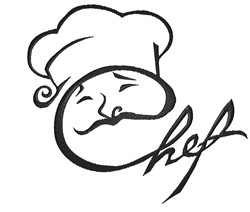 Chef Embroidery Design | EmbroideryDesigns.com