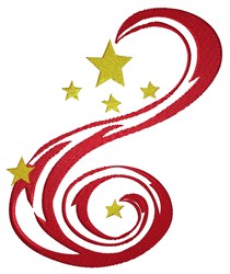 Star Swirl Embroidery Design | EmbroideryDesigns.com