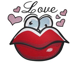 Love Lips Embroidery Design | EmbroideryDesigns.com