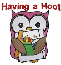 Free Having a Hoot Embroidery Design | EmbroideryDesigns.com