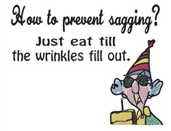 Maxine On Sagging Embroidery Design | EmbroideryDesigns.com