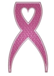 Breast Cancer Ribbon Embroidery Design | EmbroideryDesigns.com