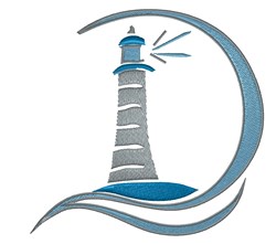 Modern Lighthouse Embroidery Design | EmbroideryDesigns.com