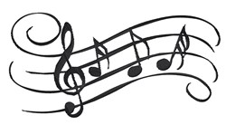Musical Notes Embroidery Design | EmbroideryDesigns.com