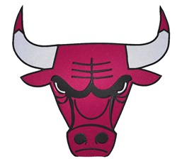 Chicago Bulls Logo Embroidery Design | EmbroideryDesigns.com