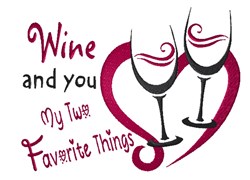 My Favorite Things Embroidery Design | EmbroideryDesigns.com