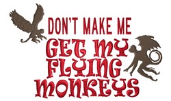 Flying Monkeys Embroidery Design | EmbroideryDesigns.com