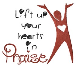 Lift up your Hearts Embroidery Design | EmbroideryDesigns.com