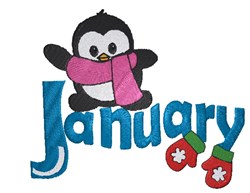 January Embroidery Design | EmbroideryDesigns.com
