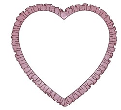 Ruffled Heart Embroidery Design | EmbroideryDesigns.com