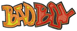 Graffiti Bad Boy Embroidery Design | EmbroideryDesigns.com