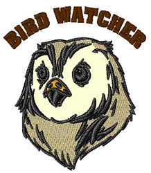 Free Bird Watcher Embroidery Design | EmbroideryDesigns.com